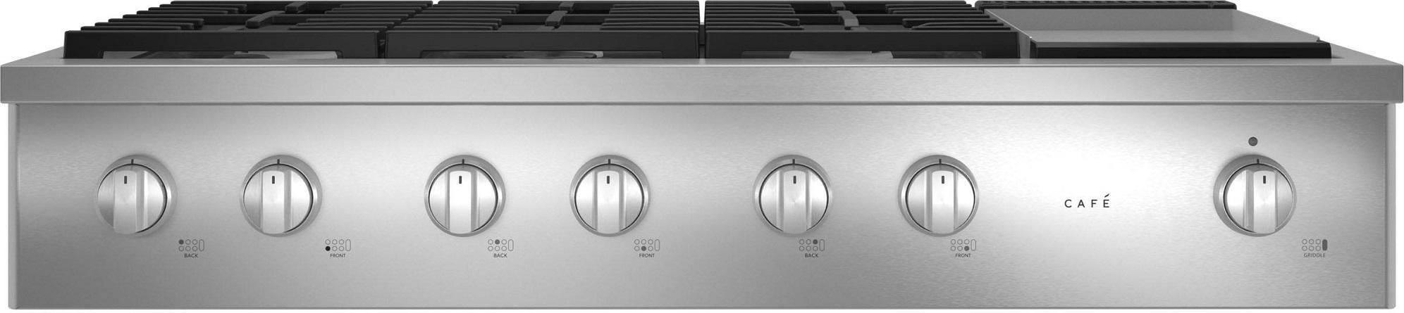 Cafe CGU486P2TS1 48 Inch Commercial-Style Gas Rangetop with 6 Sealed ...