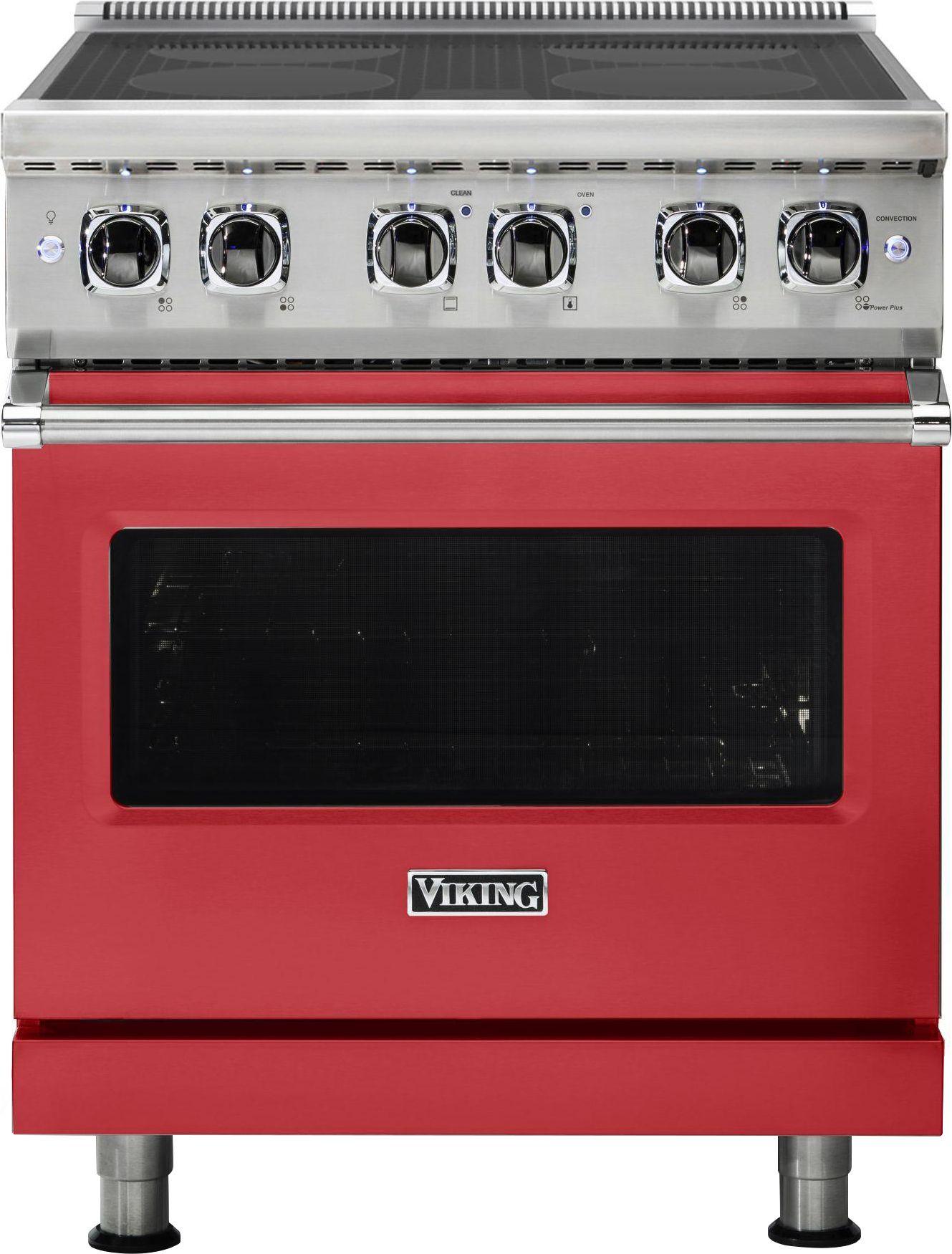 Viking VIR53014BSM 30 Inch Freestanding Electric Induction Range: San ...