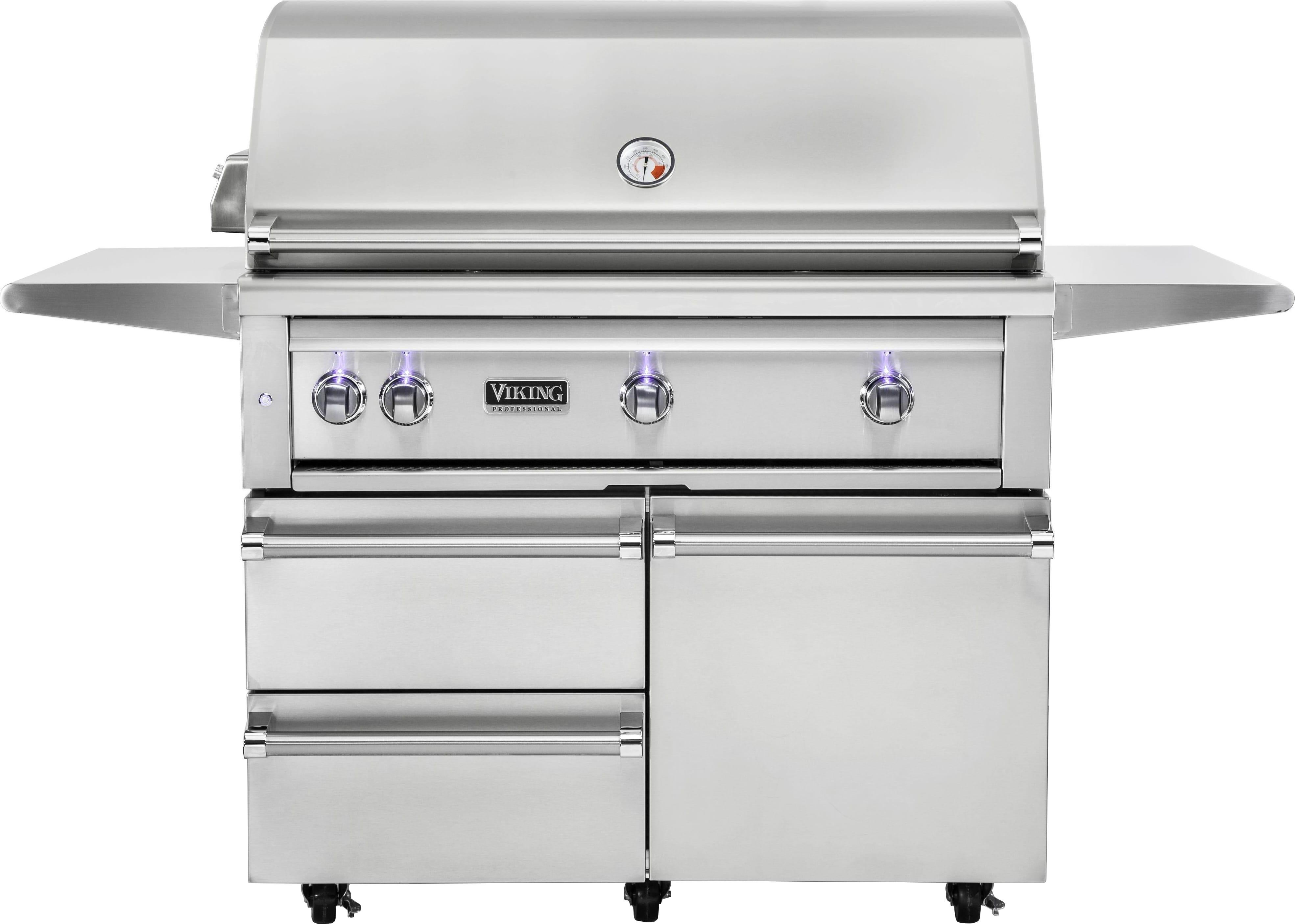 Viking VQGFS5421LSS 42 Inch Freestanding Gas Grill Stainless Steel ...