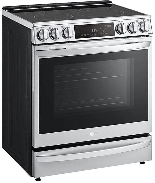 LG LSEL6337F 30 Inch Smart Slide-In Electric Range with 5 Elements ...