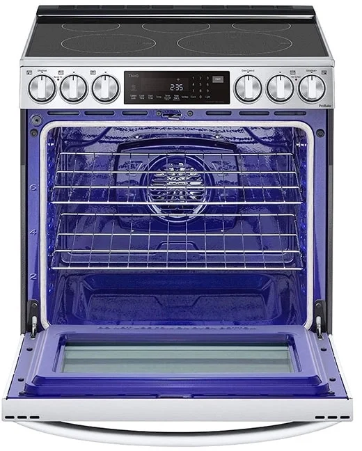 LG LSEL6337F 30 Inch Smart Slide-In Electric Range with 5 Elements ...