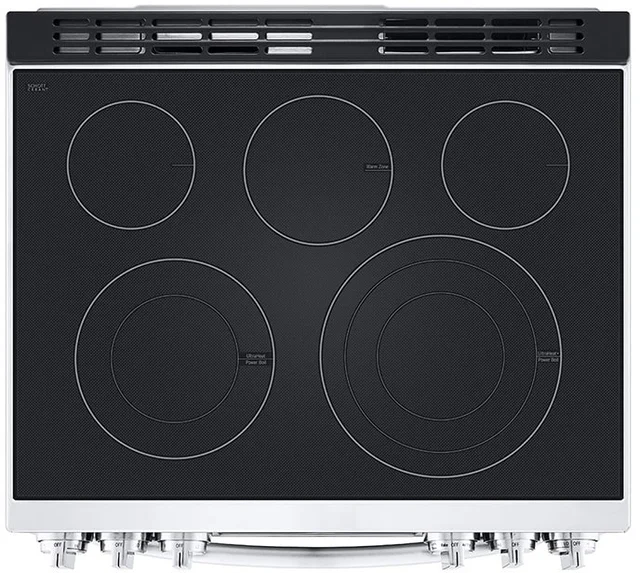 LG LSEL6337F 30 Inch Smart Slide-In Electric Range with 5 Elements ...