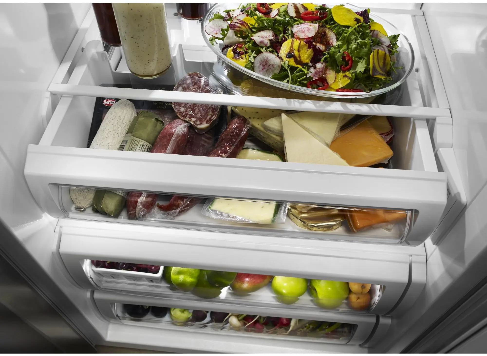 KitchenAid KBSD608ESS 48 Inch, 29.5 Cu. Ft. 48 Inch Built-In Side By ...