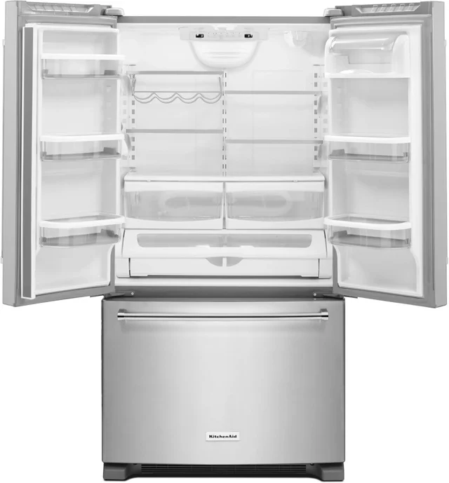 KitchenAid KRFC300ESS 36 Inch, 20 Cu. Ft. French Door Refrigerator with ...