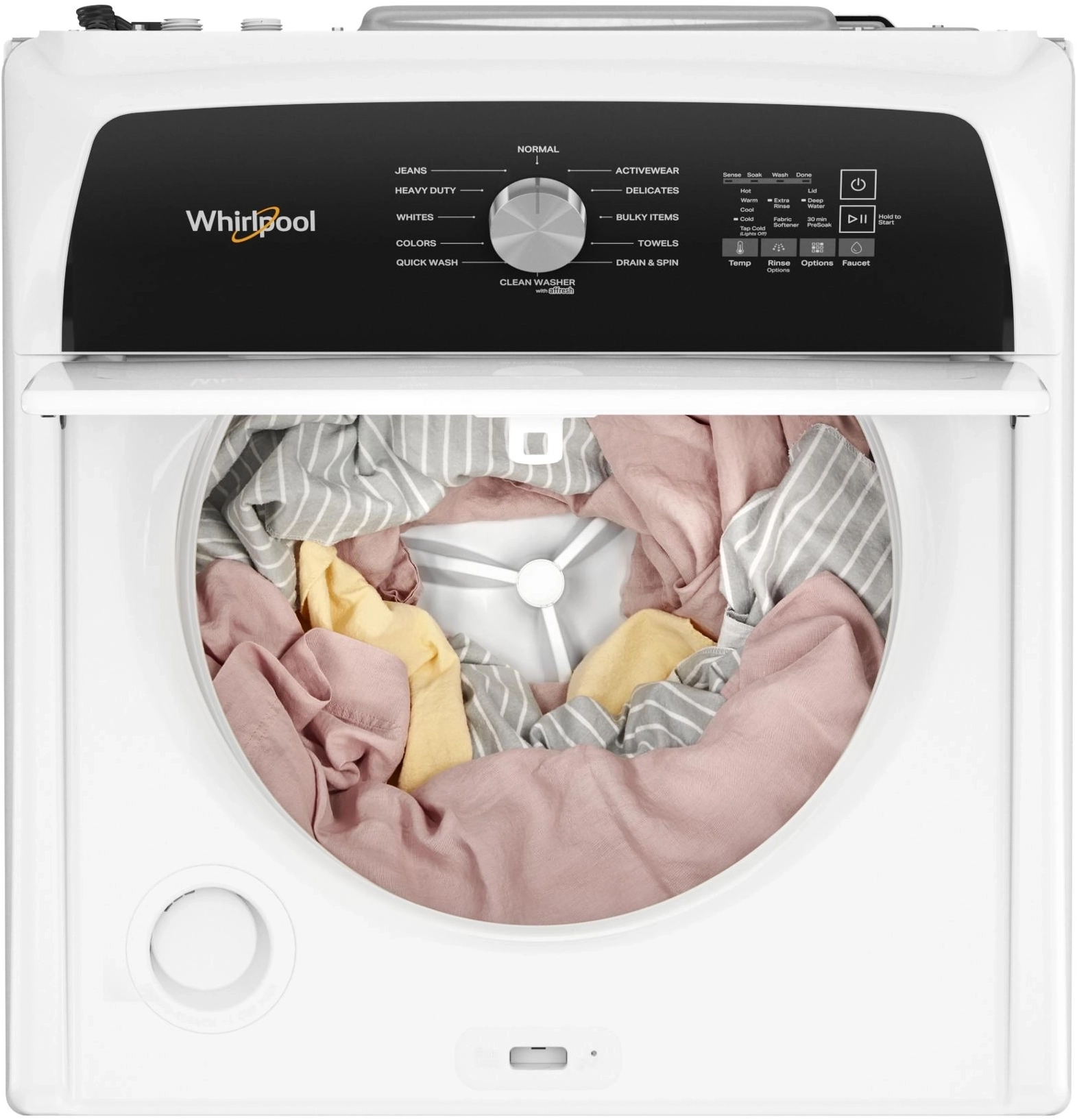 Whirlpool clean washer with affresh store