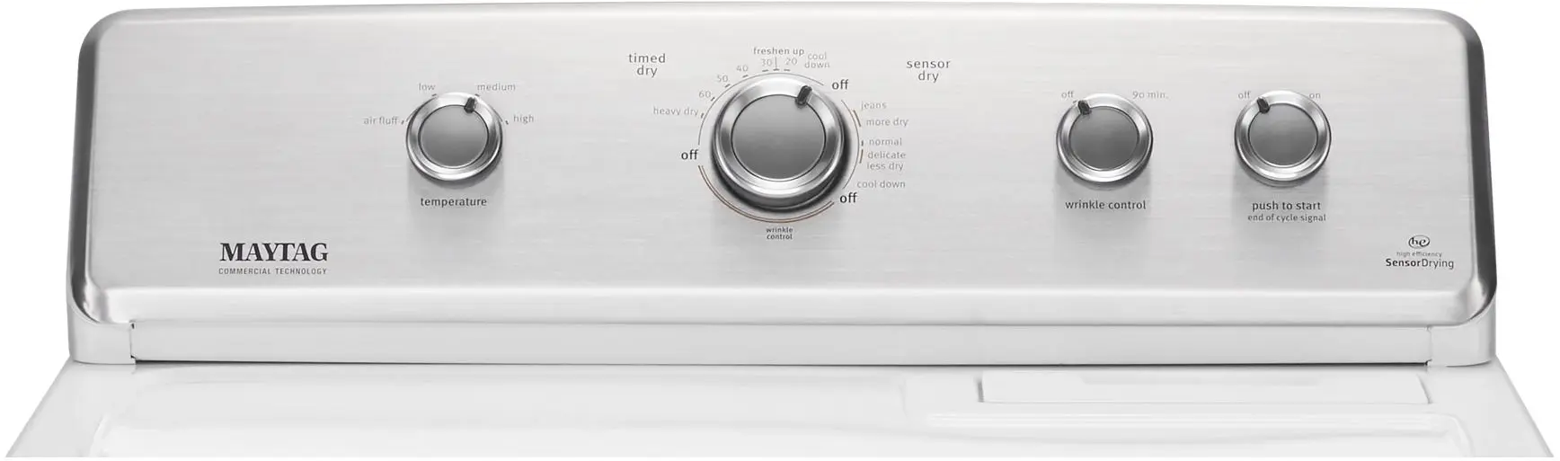 Maytag MEDC465HW 29 Inch Top Load Electric Dryer White | Plesser's ...