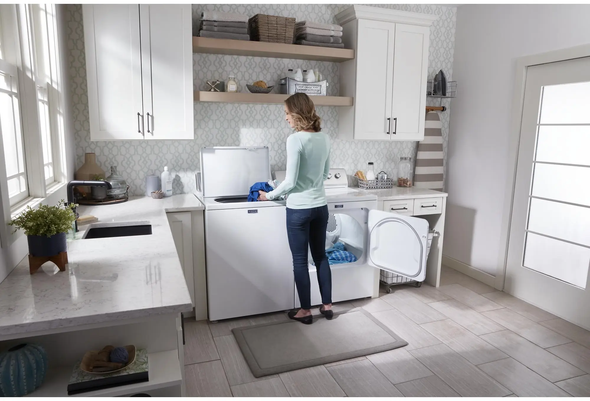 Maytag MEDC465HW 29 Inch Top Load Electric Dryer White | Plesser's ...