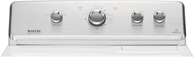 Maytag MGDC465HW 29 Inch Top Load Gas Dryer White | Plesser's Appliances