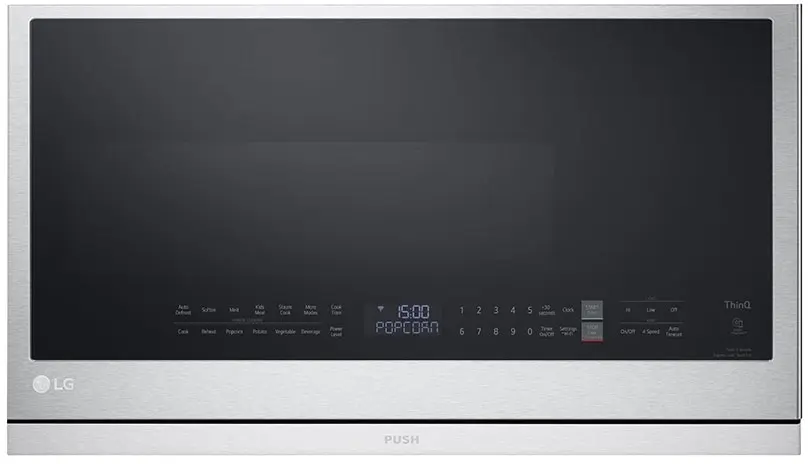 LG MVEL2137D 2.1 cu. ft. Smart Over-the-Range Microwave PrintProof ...