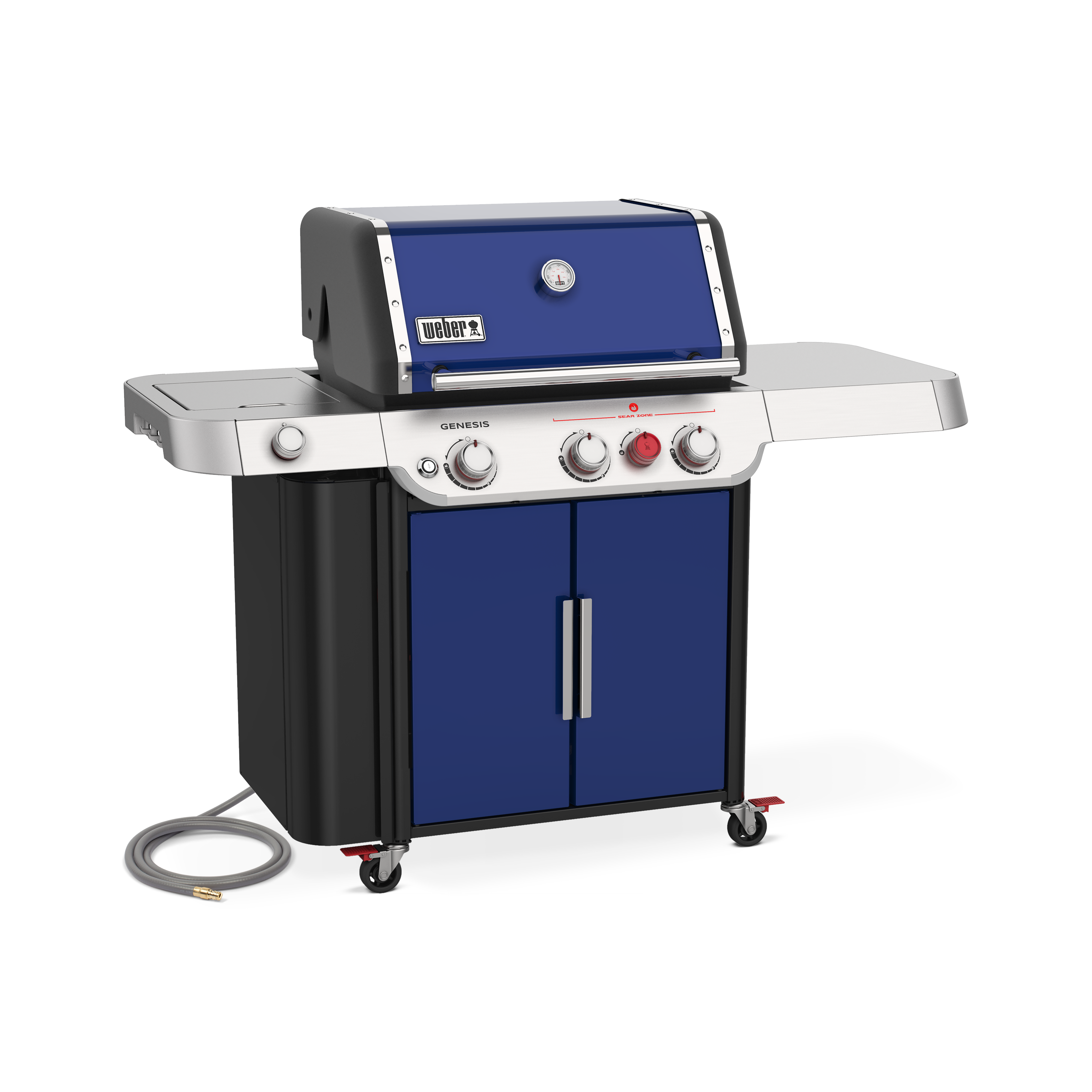 Weber 37480001 GENESIS E-335s Freestanding Gas Grill Deep Ocean Blue ...