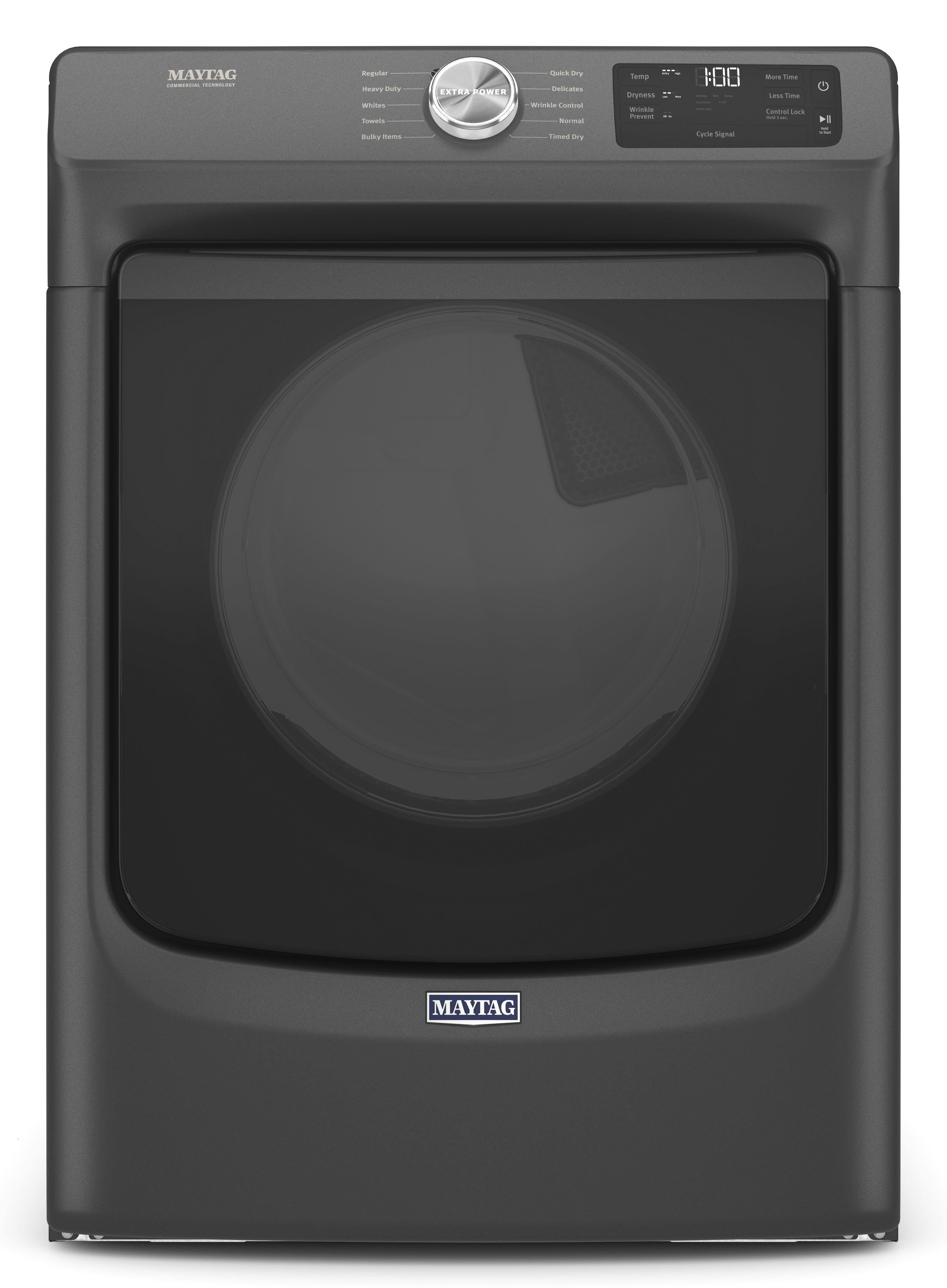 Maytag MED5630MBK Volcano Black 27 Inch Front Load Electric Dryer