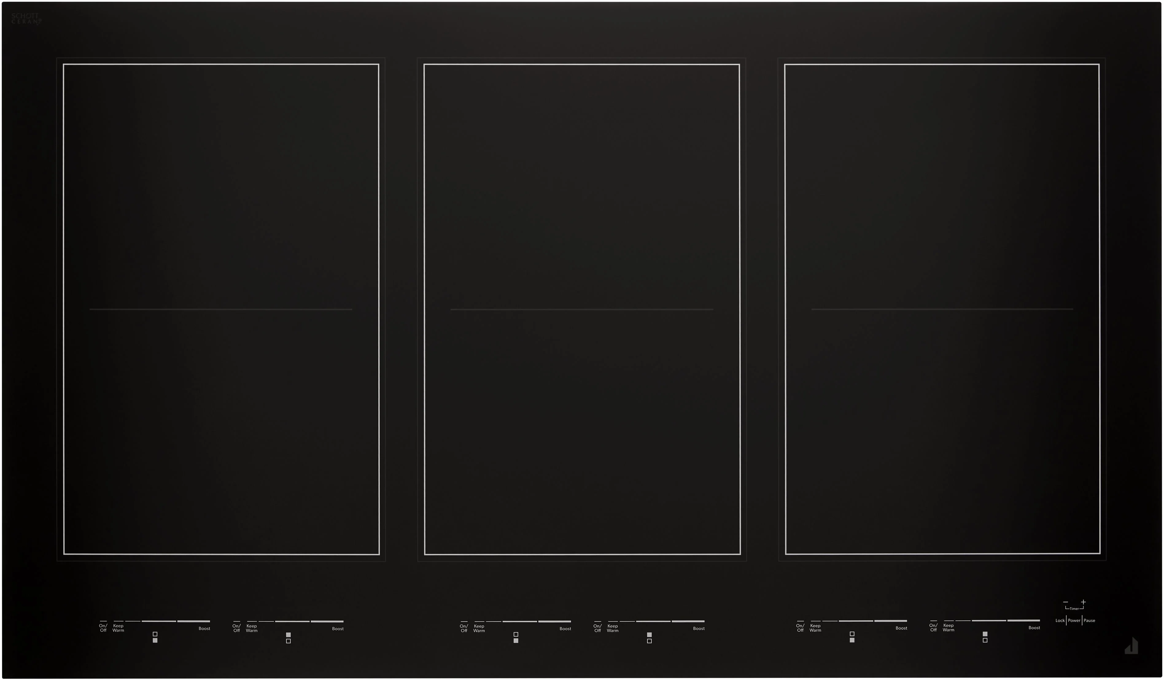 Jenn Air JIC4736HB 36 Inch Electric Induction Cooktop Floating Glass ...