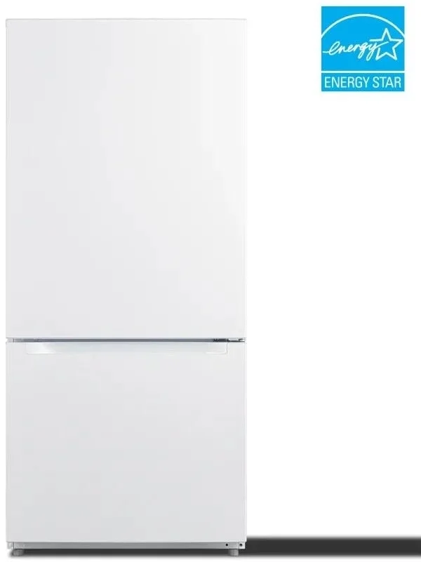 Element ERBM19CBW 19 Cubic Foot Bottom Mount Freezer Refrigerator: White | Plesser's Appliances