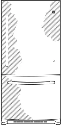 GE GBE21DYKFS 30 Inch Bottom Freezer Refrigerator Fingerprint Resistant ...
