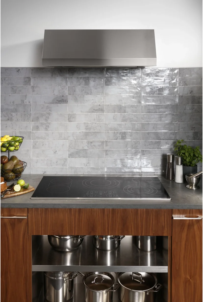 GE PEP9036DTBB 36 Inch Electric Cooktop With Radiant Elemens: Black ...