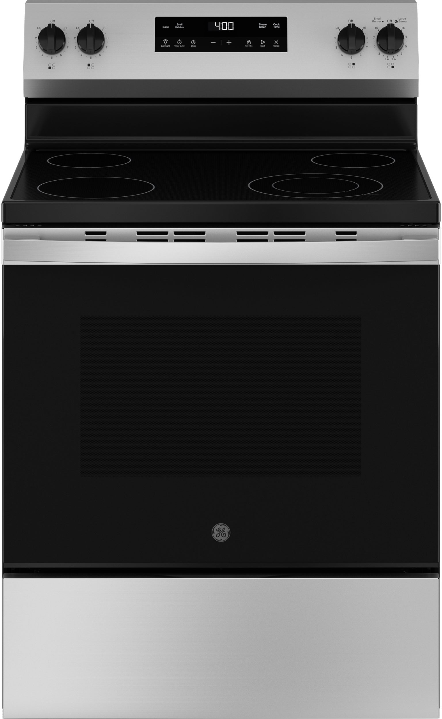 GE GRF400SVSS 30 Inch Free Standing Radiant Range 4 Element Steam Clean ...