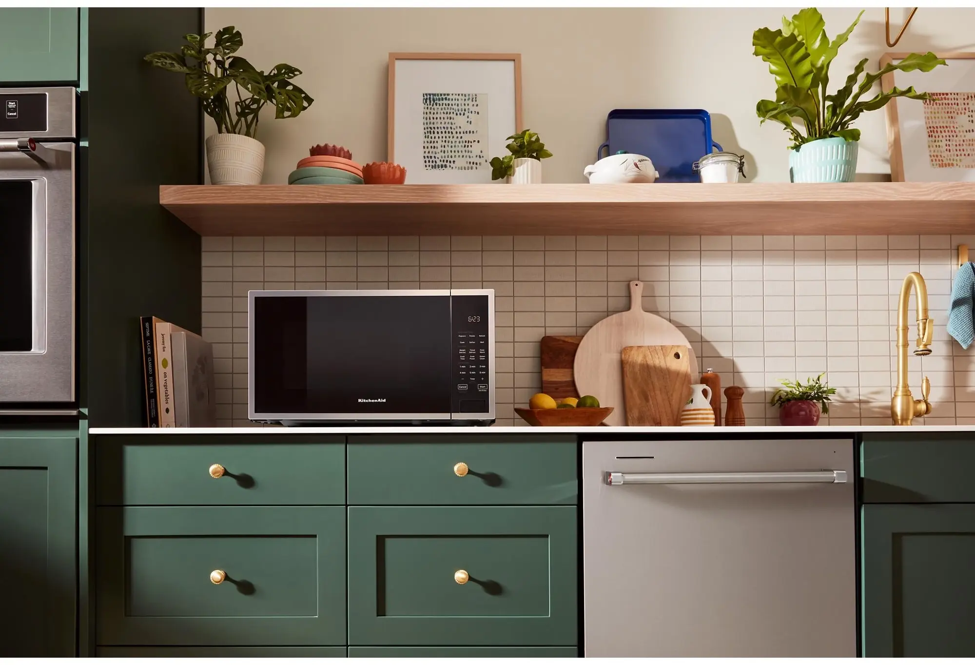 KitchenAid KMCS324PPS 2.2 Cu. Ft. Countertop Microwave: PrintShield ...