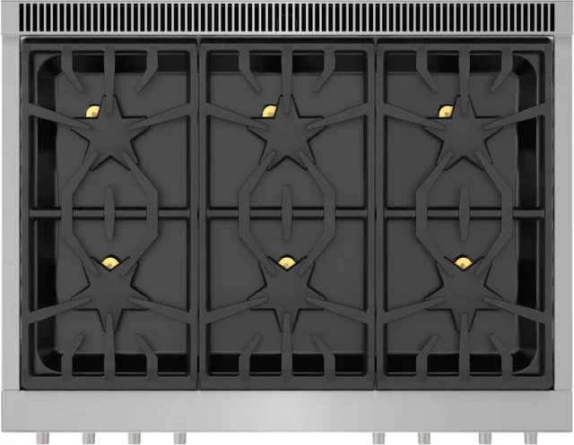 Thermador PRG366WH 36 Inch Freestanding Gas Smart Range with 6 Sealed ...