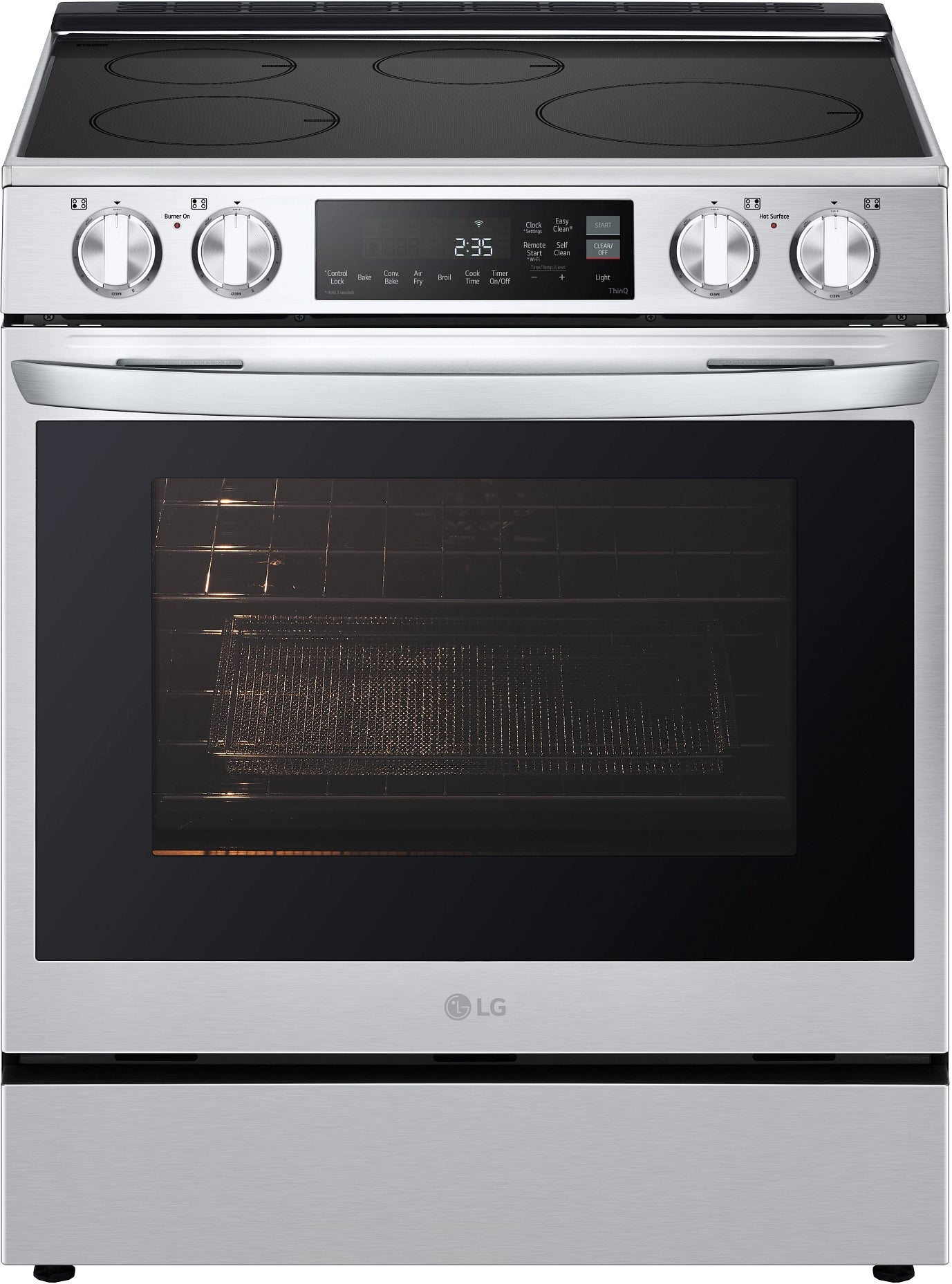 LG LSIL6334F 30 Inch Smart Slide-In Induction Range with 4 Heating Elements, 6.3 cu. ft ...