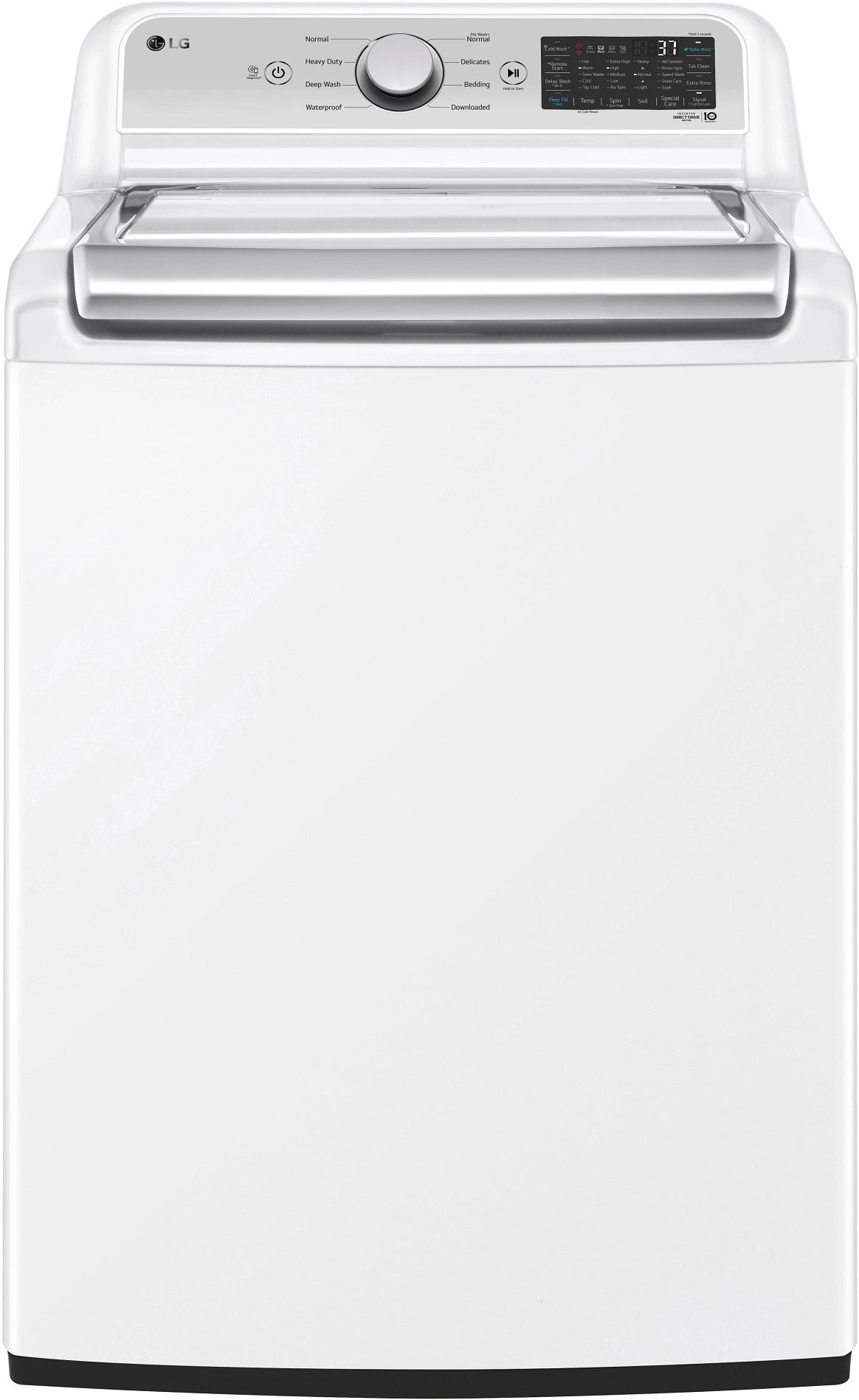 LG WT7405CW 27 Inch Top Load Smart Washer with 5.3 cu. ft. Capacity, 4 ...