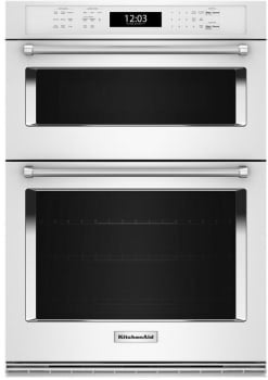KitchenAid KOEC530PWH 30 Inch Combination Electric Wall Oven White ...