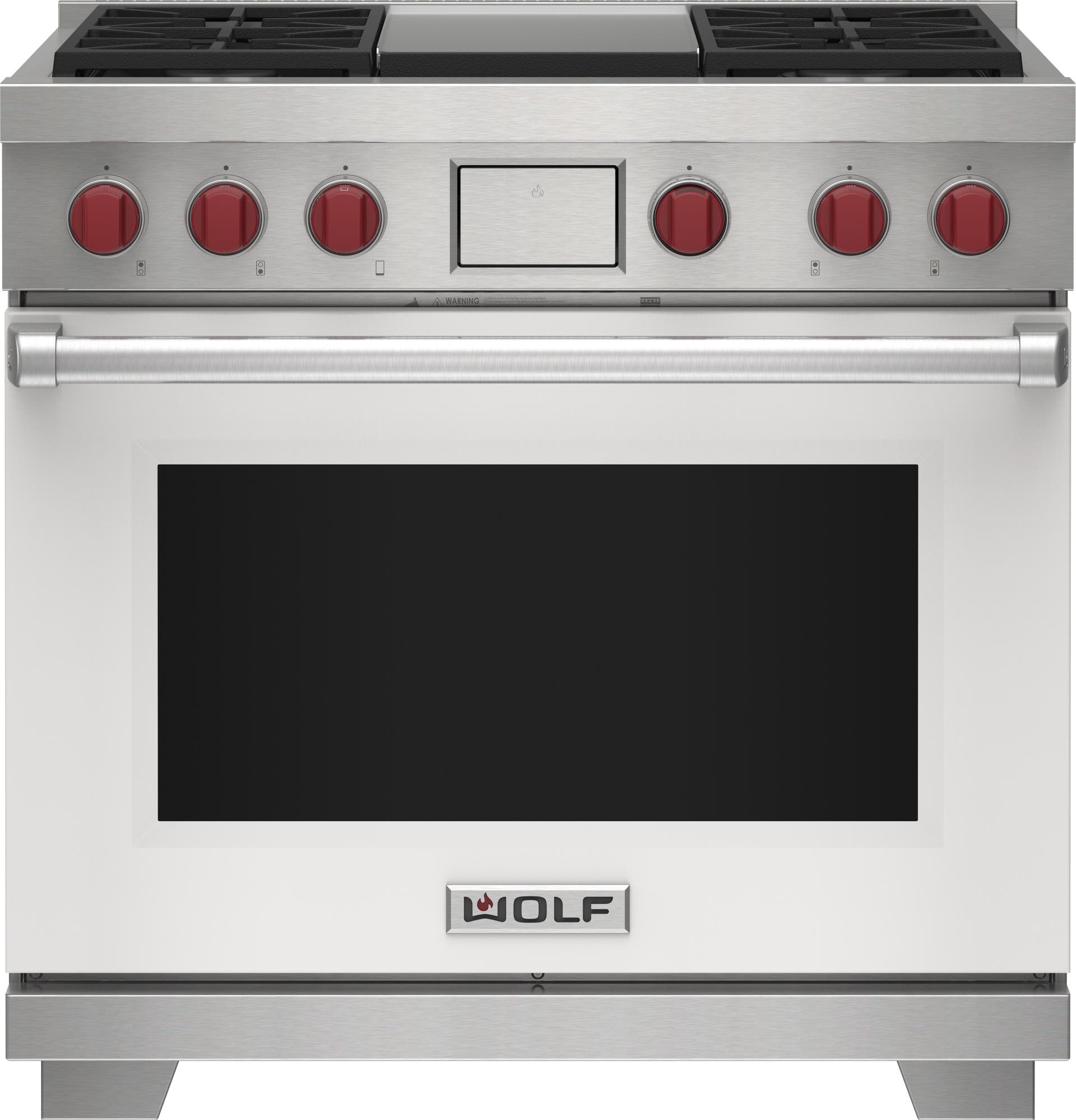 Wolf DF36450GSP 36 Inch Freestanding Dual Fuel Range Stainless Steel ...