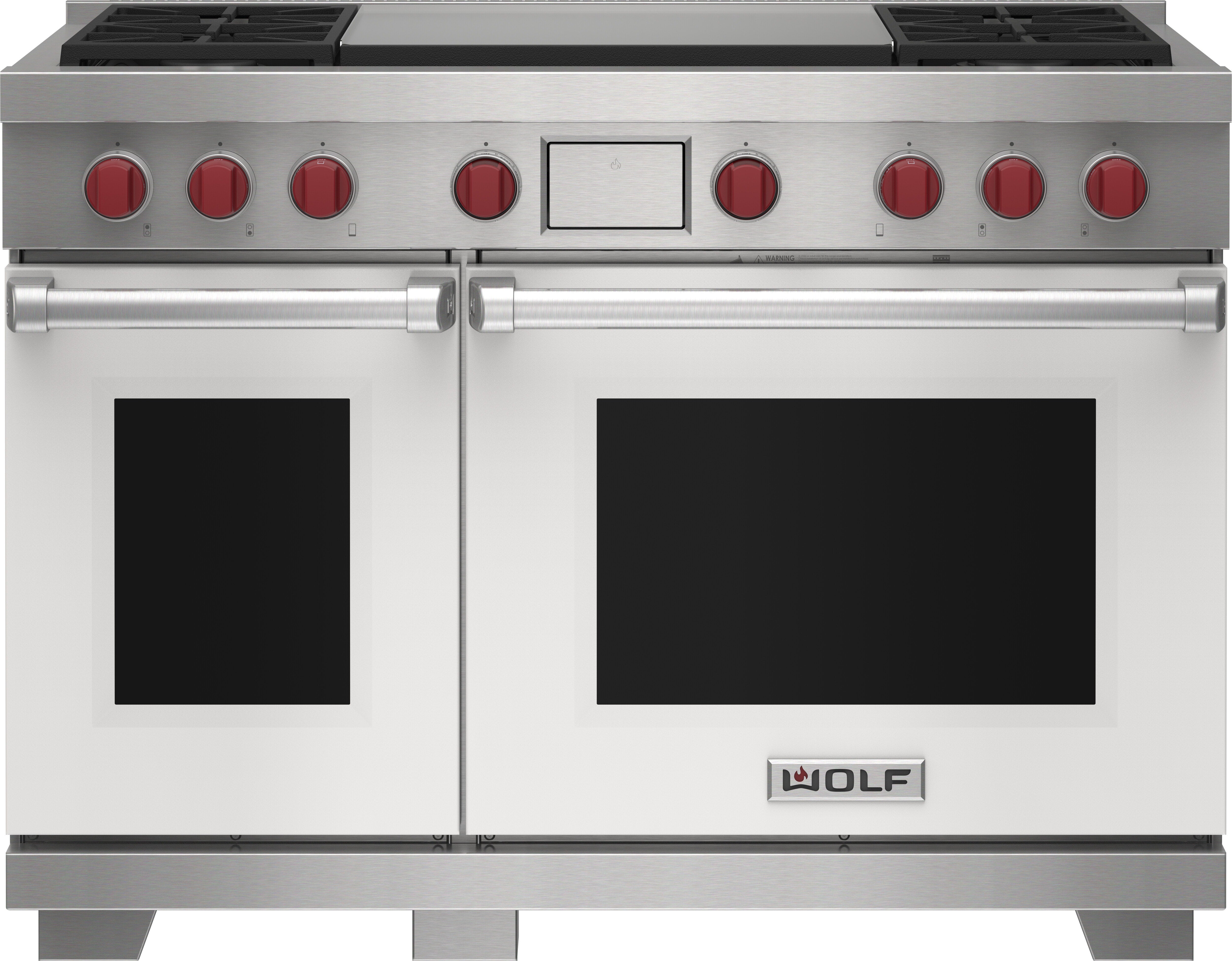 Wolf DF48450DGWHP 48 Inch Freestanding Dual-Fuel Smart Range | Plesser ...