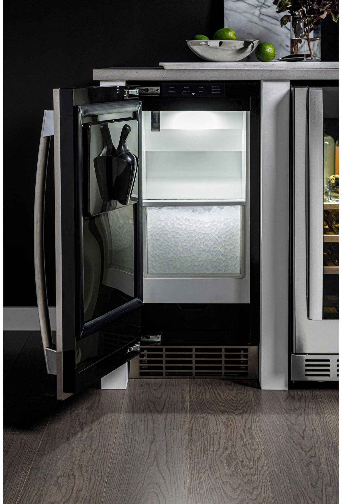 GE UNC15NPRII 15 Inch Under Counter Panel Ready Ice Maker Custom Panels ...