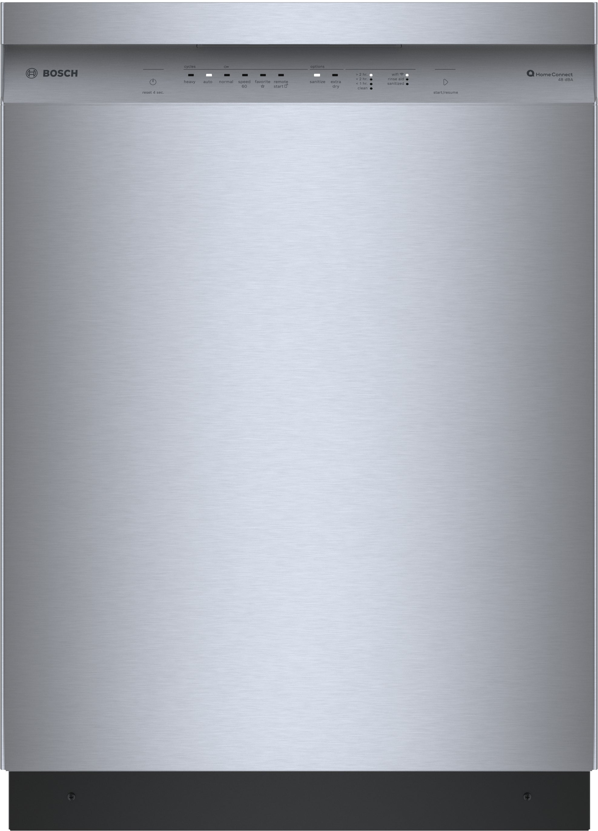 Bosch SHE41CM5N 24 Inch Full Console Built-In Smart Dishwasher ...