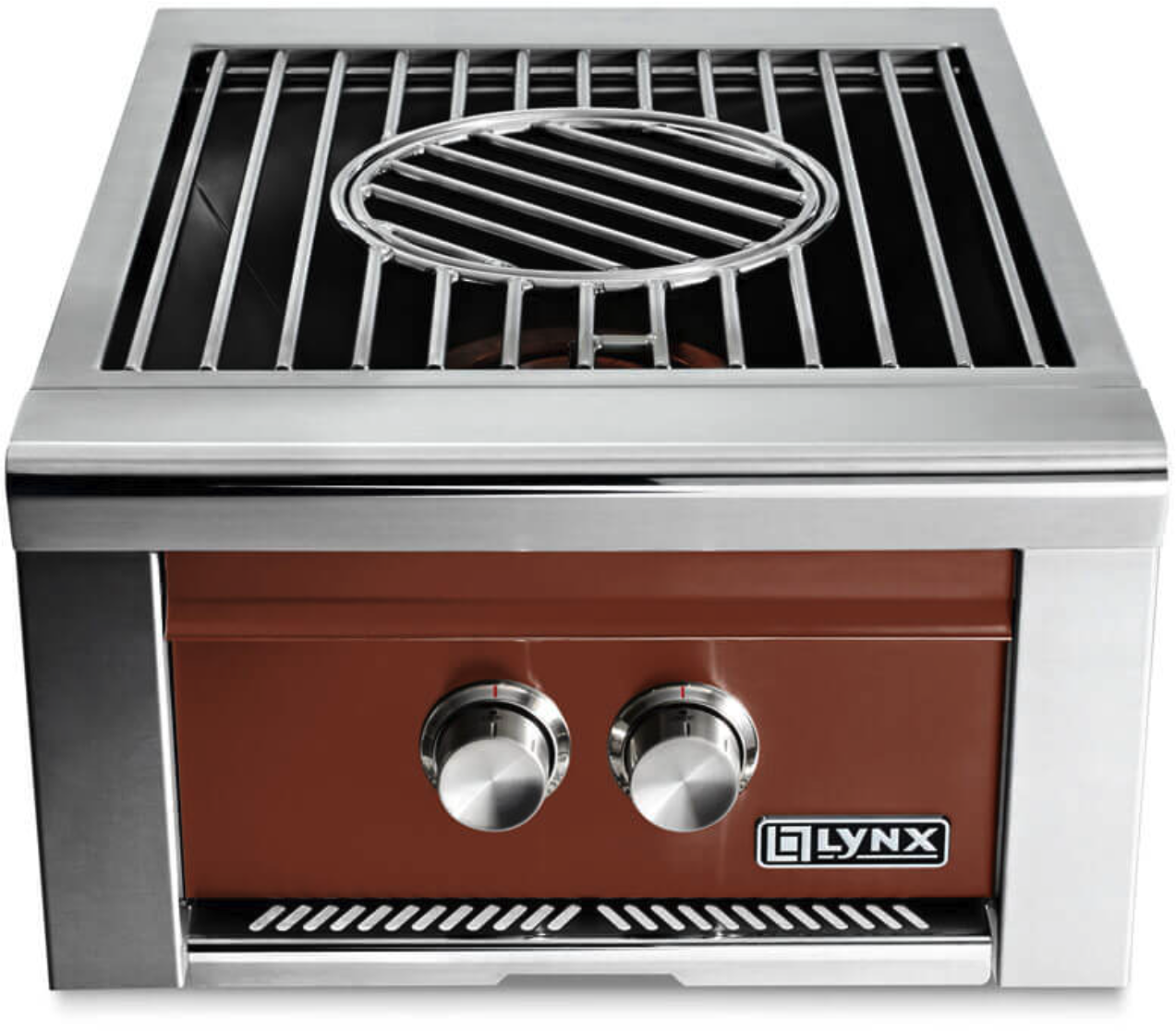 Lynx LPBSILP 20 Inch Built-In Power Burner with Dual Ring Red Brass ...