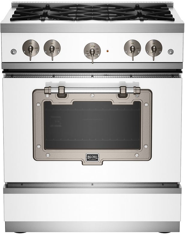Big Chill BCCS30SNV2CWLP 30 Inch Classic Gas Range: Classic White ...