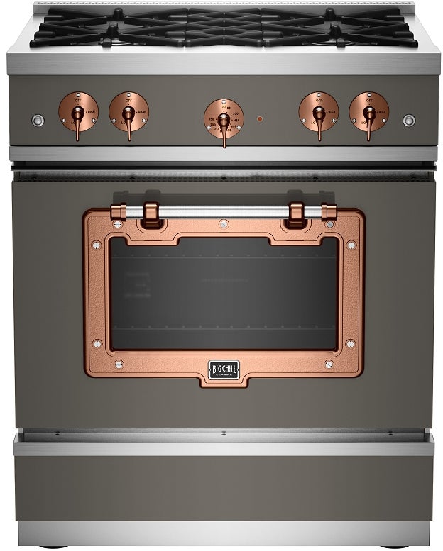 Big Chill BCCS30CPV2QGNG 30 Inch Classic Gas Range: Quartz Grey ...