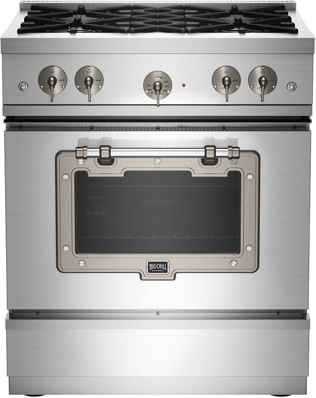 Big Chill BCCS30SNV2SSNG 30 Inch Classic Gas Range: Stainless Steel ...