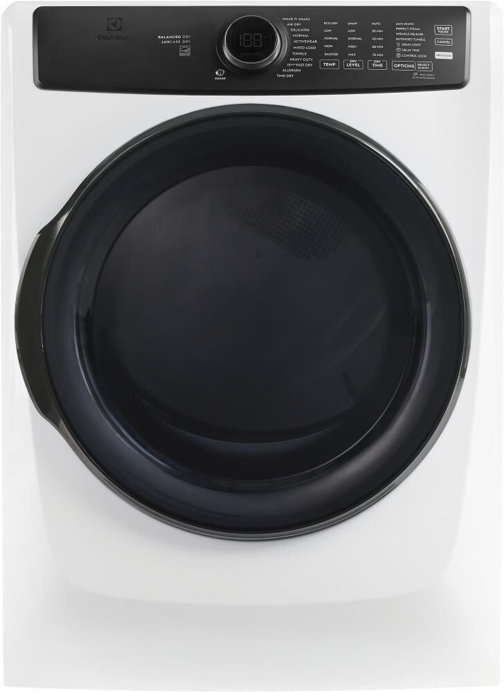 Electrolux ELFG7738AW 27 Inch Front Load Gas Dryer Freestanding: White ...