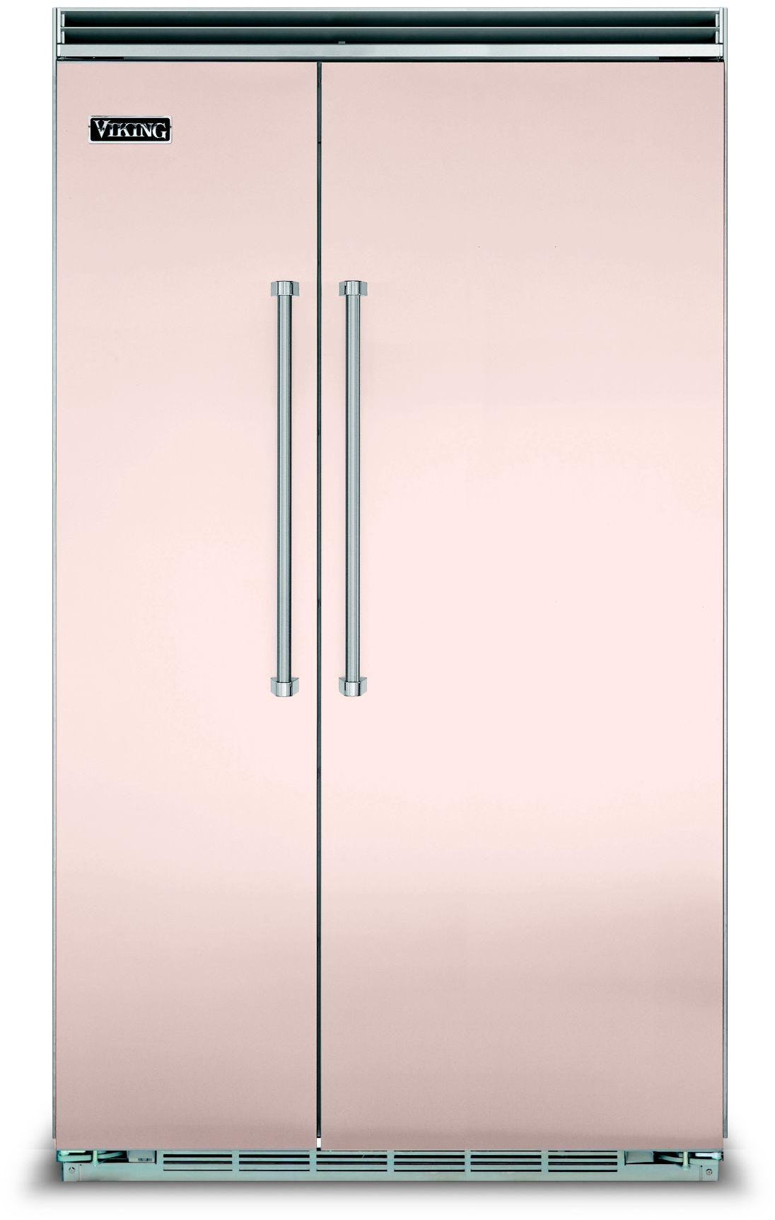 Viking FDSB5483 48 Inch Counter Depth Built In Side by Side Refrigerator Gray Plesser s Appliances