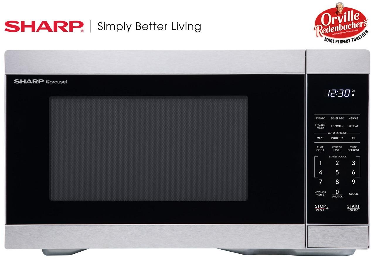 Sharp SMC1162KS 1.1 Cu. Ft. Countertop Microwave Oven, 1000W: Stainless ...