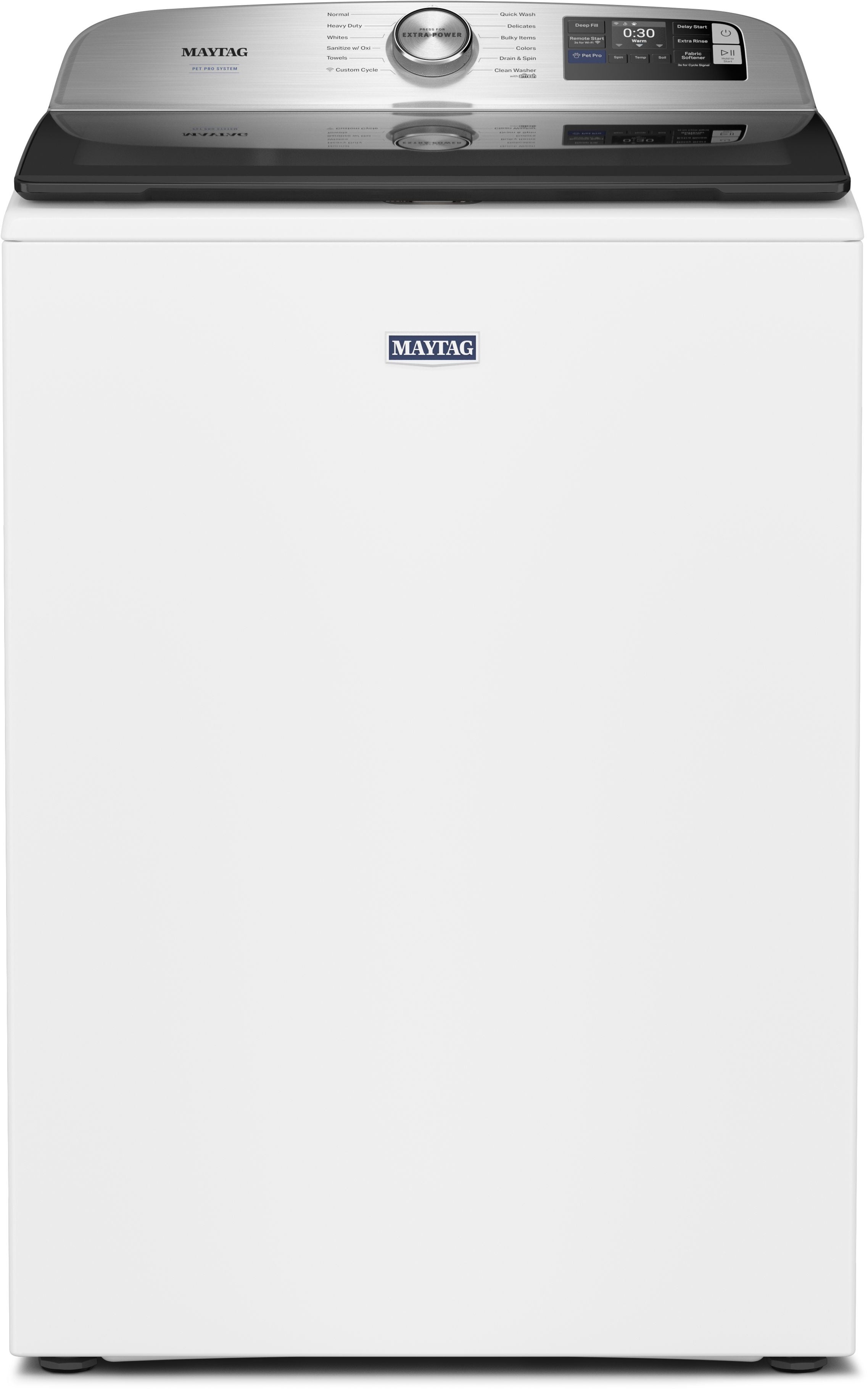 Maytag MTW7205RW 5.2 Cu. Ft. Smart Top Load Ultra Capacity Washer White ...