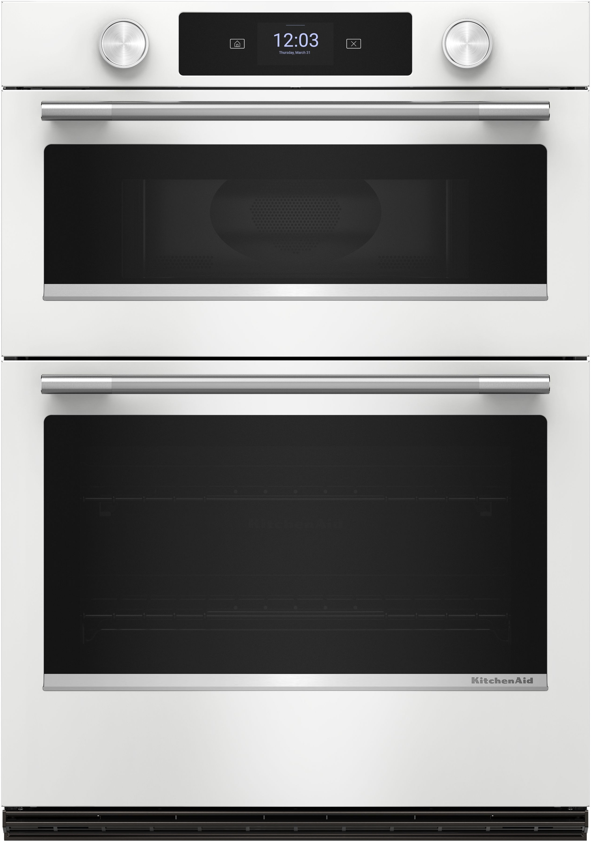 KitchenAid KOEC730SPS 30 Inch Double Combination Smart Electric Wall Oven PrintShield Stainless ...