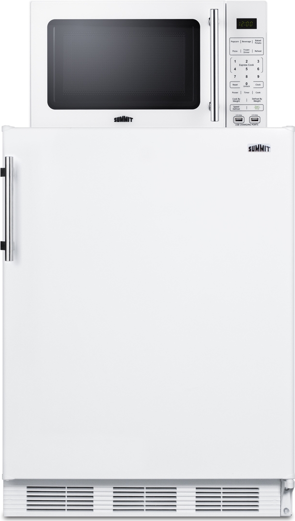 Summit MRF661WA 24 Inch Compact Refirgerator-Freezer Combo White ...