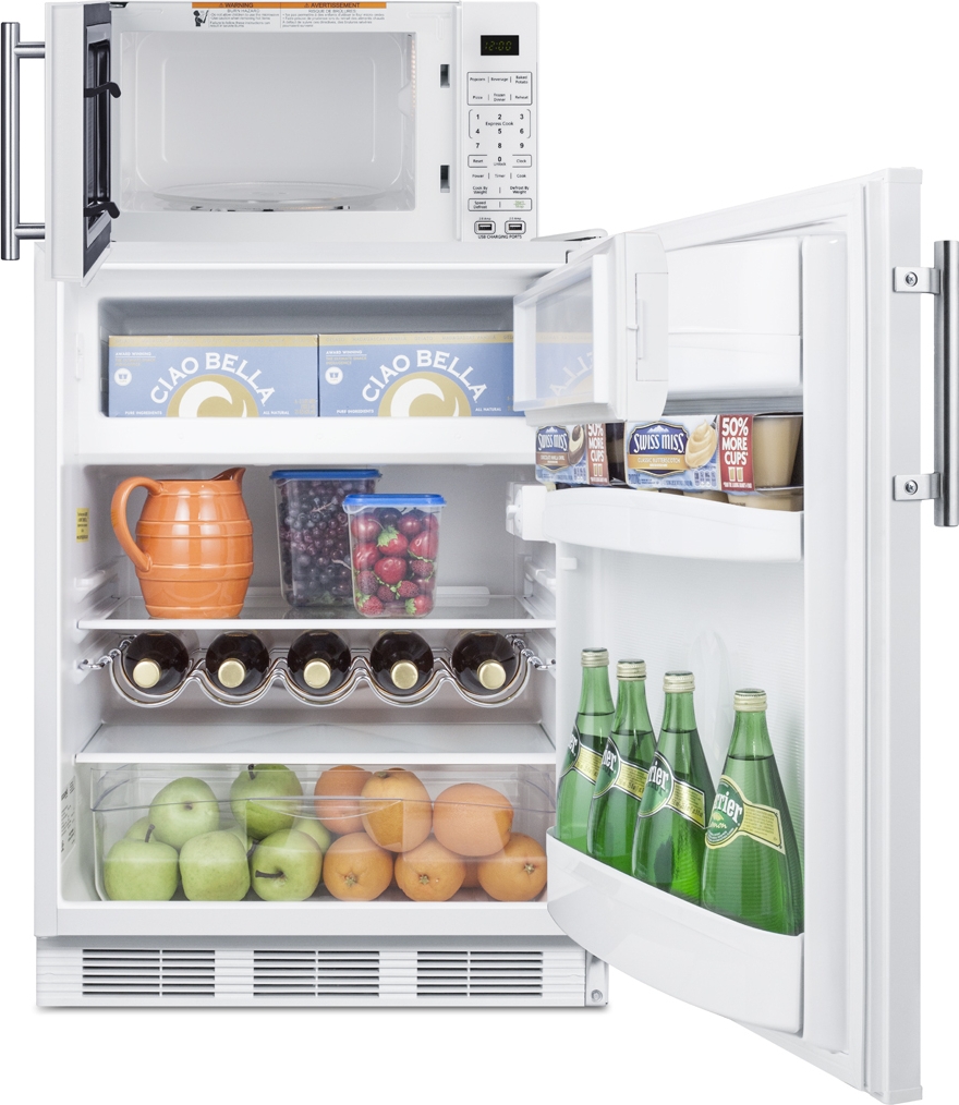 Summit MRF661WA 24 Inch Compact Refirgerator-Freezer Combo White ...