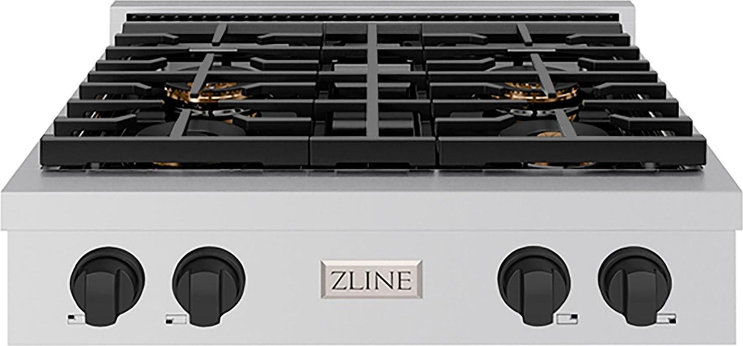 Zline PSRTZ30MB Autograph Edition 30 Inch Paramount Gas Rangetop ...